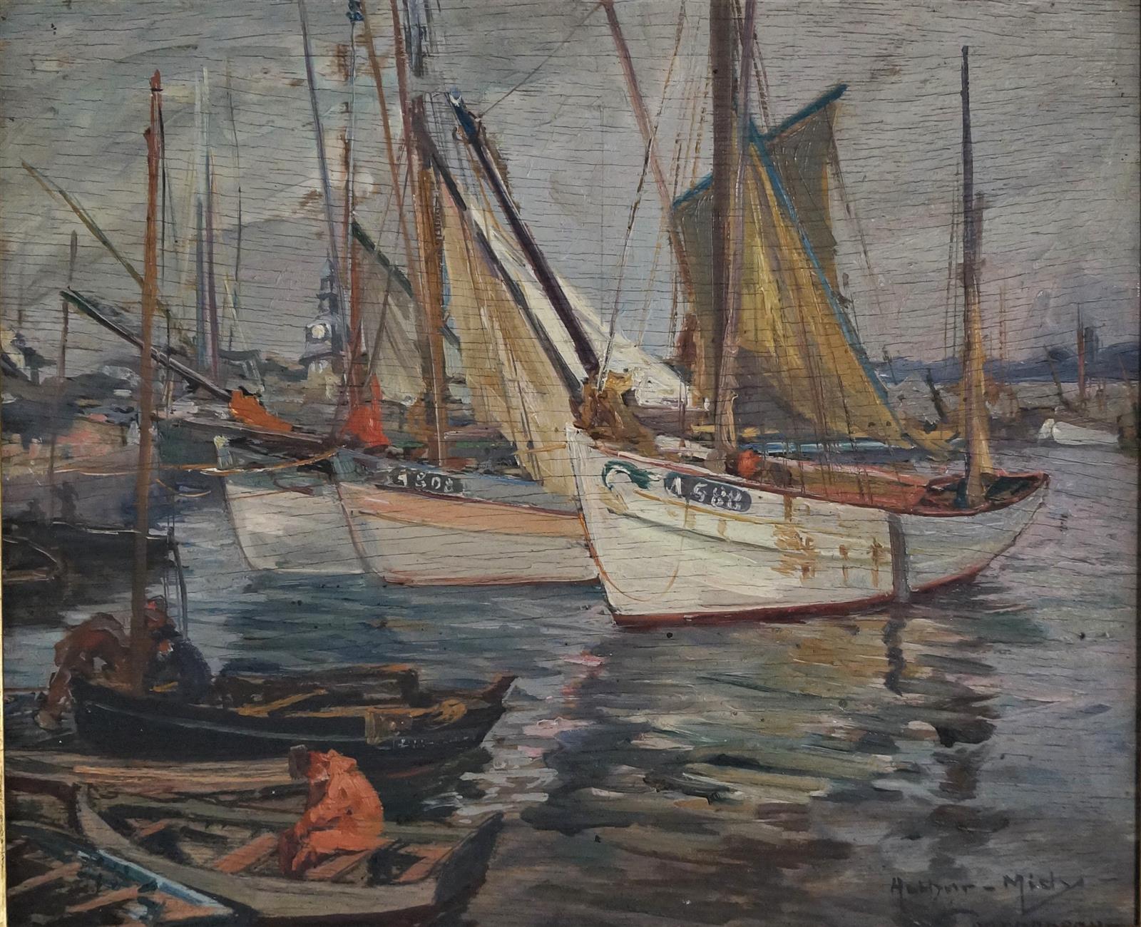 ARTHUR-MIDY (1887-1944), "Voiliers au - auctions & price archive